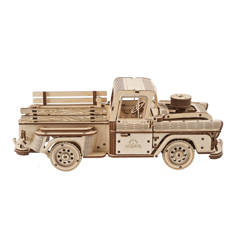Rokr Music Box Ugears Pickup Lumberjack Mechanical 3D Puzzle - Working ...