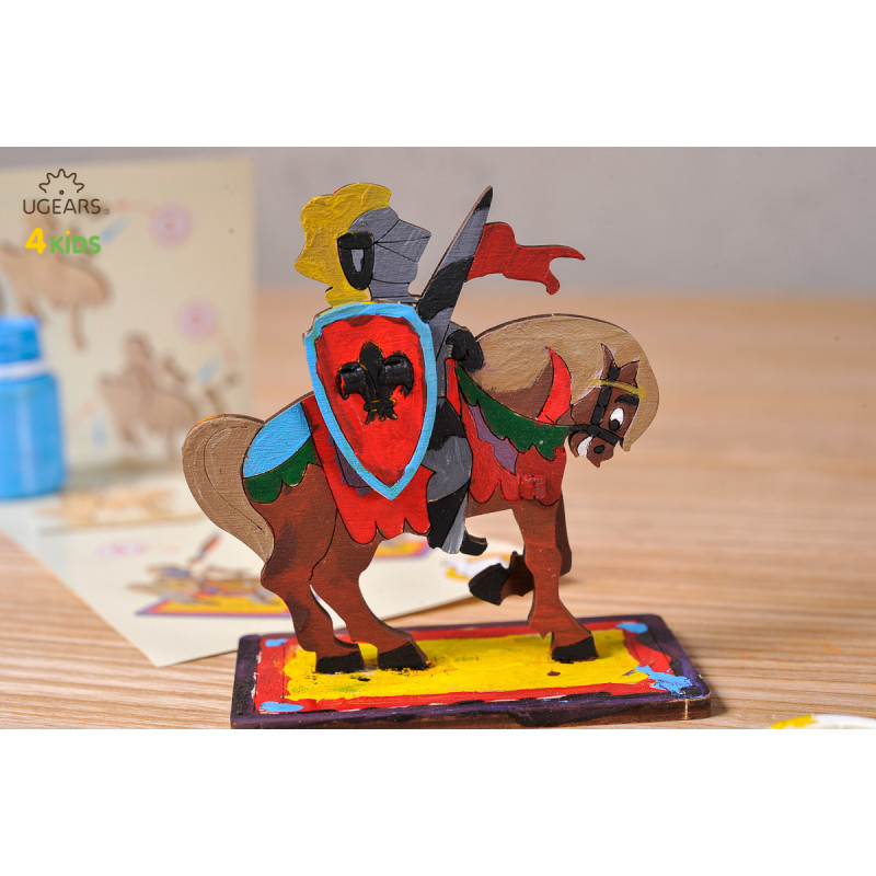 Knight - Colouring 3D Puzzle