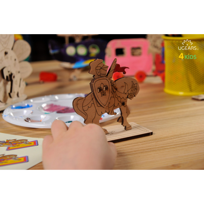 Knight - Colouring 3D Puzzle