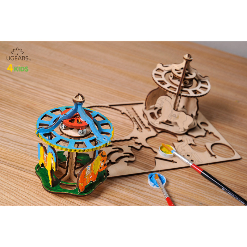 Merry Go Round - Colouring 3D Puzzle