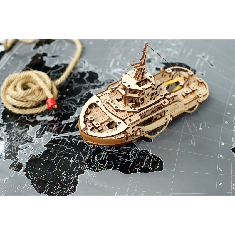Tugboat - Mechanical 3D Puzzle by Ugears